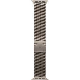 Apple Smartwatch-Armband &raquo;Milanaise&laquo; silber Edelstahl Elegantes Finish: Durch physikalische Gasphasenabscheidung (PVD) f&uuml;r ein einzigartiges Aussehen 
