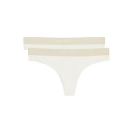 Marc O'polo String Damen Gr&ouml;&szlig;e XL beige / wollwei&szlig;