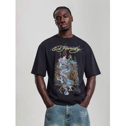 Ed Hardy Shirt male size S Light blue / Red / Black / White