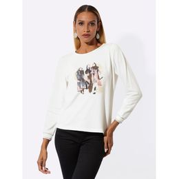 CR&Eacute;ATION L creation L Shirt in ecru-rosenholz-bedruckt | Gr.: 50