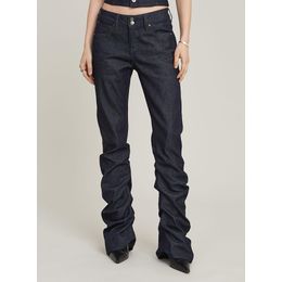 G-Star Raw G-STAR Damen 5-Pocket-Jeans "G-Staq Low Bootcut Jeans", blau, Gr. 31, Obermaterial: 100% Baumwolle, Jeans