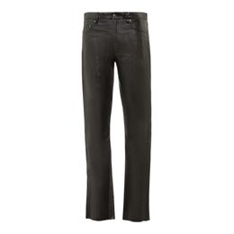 RICANO Herren 5-Pocket-Hose "Lederhose No. 3 TR Jeans"schwarz, Gr. 38, Obermaterial: 100% Lammnappaleder LANA., Hosen, Handgefertigt aus echtem Leder