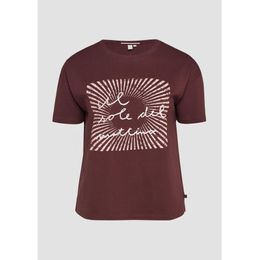 QS T-Shirt in 49D1_bordeaux | Gr.: 44