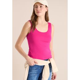 Cecil Damen Tr&auml;gertopbeetroot pink, Gr. XXL, unifarben, Web, 100% Baumwolle, Tops, aus reiner Baumwolle