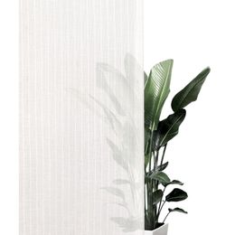 Bruno Banani Gardine &raquo;Lazlo&laquo; &Ouml;sen 1 Stk. tlg. Leinenoptik mit Leinen, Streifen, pflegeleicht, Wohn -und Schlafzimmer beige Polyester 145cm, &Ouml;sen, 135cm