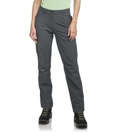 Sch&ouml;ffel SCH&Ouml;FFEL Damen Outdoorhose "Pants Engadin1", grau, Gr. 50, Obermaterial: 89% Nylon, 11% Elasthan, Hosen, mit Rei&szlig;verschluss und 1-Knopf-Form,