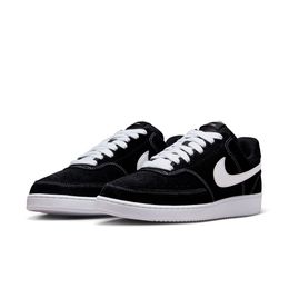 Nike Sportswear Herren Sneaker "COURT VISION LO FL", Gr. 46, schwarz-wei&szlig;, Leder, Schuhe, inspiriert vom Design des Nike Air Force