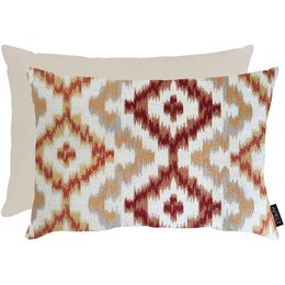 Apelt Dekokissen &raquo;Milan in Ikat-Design&laquo; inclusive Soft-Kissenf&uuml;llung 100% PES braun Mischgewebe B/L: 35cm x 45cm, 1 Stk.