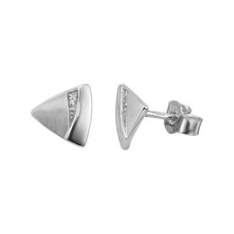 Firetti Damen Paar Ohrstecker &raquo;Schmuck Geschenk Silber 925 Ohrschmuck Ohrringe Dreieck&laquo; mit Zirkonia (synth.) silber Silber 925 (Sterlingsilber)
