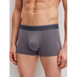 Calida Herren Boxershorts "Pure & Style", Gr. L, grau, Single Jersey, Obermaterial: 94% Baumwolle, 6% Elasthan, Unterhosen, maskulin,