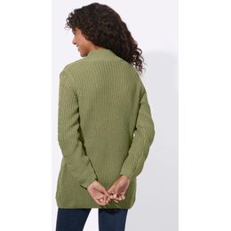 Casual Looks Damen Strickjackeschilf, Gr. 40, unifarben, 50% Baumwolle, 50% Polyacryl, Strickjacken