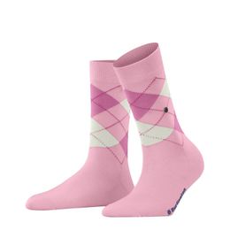 Burlington Herren Socken &raquo;Covent Garden&laquo; Einheitsgr&ouml;&szlig;e 36-41, Argyle-Muster, -Clip rosa 36-41