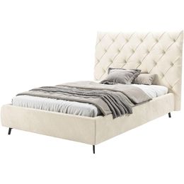 Home Affaire Polsterbett &raquo;Maxime, in 4 Breiten bis 200cm, auch in Leder&laquo; Kopfteilh&ouml;he 143 cm, belastbar bis 280 kg, auch in &Uuml;berl&auml;nge 220cm beige 94% 