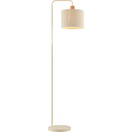 Brilliant Stehlampe &raquo;Arlo&laquo; E27 1 Stk. E27 Fassung, 160 x 44 x 28 cm, Holz/Textil/Metall, beige beige 1, H: 160cm, 1 Stk.