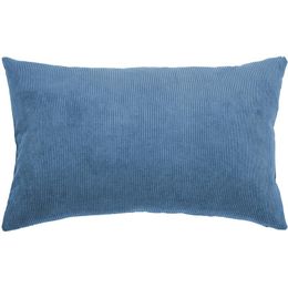 Pad Dekokissen &raquo;CASUAL&laquo; Feines Cord-Design, gro&szlig;e Farbvielfalt, in verschiedenen Gr&ouml;&szlig;en blau Polyacryl, Polyester B/L: 35cm x 60cm, 1 Stk.