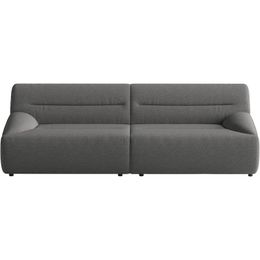 Sit & More sit&more Big-Sofa &raquo;Scrabble&laquo; Modernes Design in verschiedenen Stoffarten grau 100% Polyester B/H/T: 260cm x 80cm x 100cm, Struktur