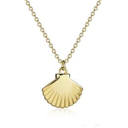 Firetti Damen Kette mit Anh&auml;nger &raquo;Schmuck Geschenk Silber 925 Halsschmuck Maritimes Muschel-Design&laquo; Made in Germany gold Silber 925 (Sterlingsilber), 