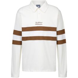 New Balance Sport Legacy Rugby Langarmshirt Herren - Gr&ouml;&szlig;e S - beige