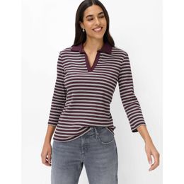 Brax Damen Polo Style CLEO M blackberry violet, dunkles lila, Gr. 46