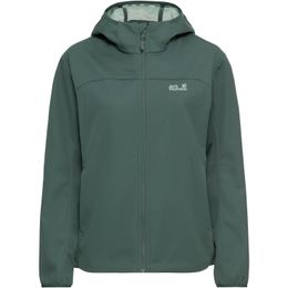 Jack Wolfskin WINDHAIN 2 Softshelljacke Damen - Gr&ouml;&szlig;e XL - gr&uuml;n