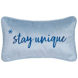 Pad Dekokissen &raquo;PETITE&laquo; Limited Edition mit saisonal wechselnden Designs blau Polyester B/L: 18cm x 32cm, 1 Stk.