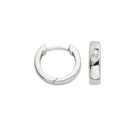 Firetti Damen Paar Creolen &raquo;Schmuck Geschenk Silber 925 Ohrschmuck Ohrringe Kristall&laquo; mit Zirkonia (synth.) silber 14mm, Silber 925 (Sterlingsilber)