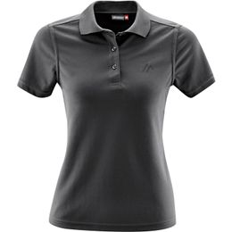 Maier Sports Ulrike Poloshirt Damen - Gr&ouml;&szlig;e 42 - schwarz