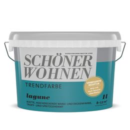 Sch&ouml;ner Wohnen Farbe Sch&ouml;ner Wohnen Farbe Trendfarbe 'Lagune' t&uuml;rkis matt 1 l