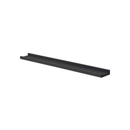 Dolle Wandregal 'Shelf+ Border' schwarz 800 x 90 x 30 mm