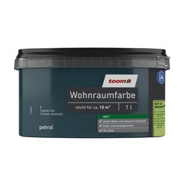 toom Wohnraumfarbe petrol matt 1 l