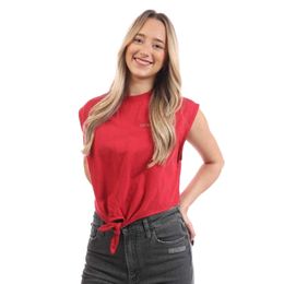 Off-White Off White - "Arrow" kurzes T-Shirt f&uuml;r Damen (Rot)