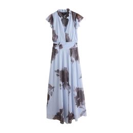 Next Kleid Damen Gr&ouml;&szlig;e 48 hellblau / schoko Sommerkleid