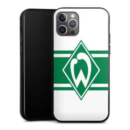 DeinDesign iPhone 12 Pro Handy Silikon H&uuml;lle Case schwarz Handyh&uuml;lle Sv Werder Bremen Official Licensed Product Logo