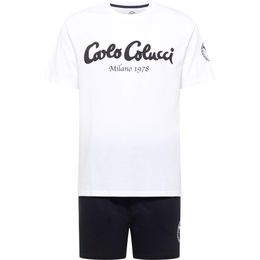 Carlo Colucci Pyjama kurz 'Ferreiro' Herren Gr&ouml;&szlig;e XL schwarz / wei&szlig;