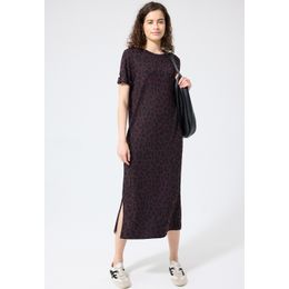 Damen Maxikleidvery berry, Gr. 36, STREET ONE STUDIO, Stoff, 70% Viskose, 25% Polyester, 5% Elasthan, Kleider, mit Rundhalsausschnitt