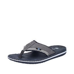 Rieker T-Bar Sandals male size 42 Navy / Stone