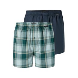 Schiesser Boxershorts Web in Blau / petrol | Gr.: XL