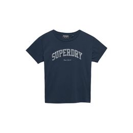 Superdry & Co T-Shirt 'ATH ESS' Damen Gr&ouml;&szlig;e XS rauchblau / hellgrau