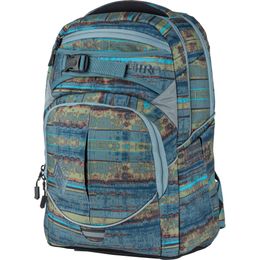 Nitrobags Schulrucksack 'Superhero' Jungen Gr&ouml;&szlig;e One Size blau / aqua / apfel / apricot / schwarz