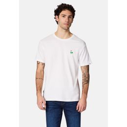 Ragwear Herren T-Shirt "Samms E Gots YOUMODO", wei&szlig;, Basic, Gr. 4XL, Material: 100% Baumwolle, Shirts, Kurz&auml;rmliges Shirt mit Golf-Stickerei