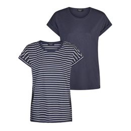 DENIMFY Top DFSophie 2er Pack in Blau | Gr.: S
