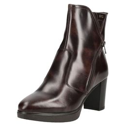 Nero Giardini Damen Stiefelette "Nero Giardini Stiefelette Leder/Textil", Gr. 36cafe, Leder, Textil, Schuhe