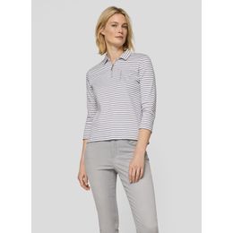 Rabe Damen Print-Shirt "T-Shirt", wei&szlig;, Gr. 52, gemustert, 100% Baumwolle, Shirts