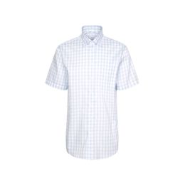 Seidensticker Button Up Shirt male size XXXL/4XL Light blue / White