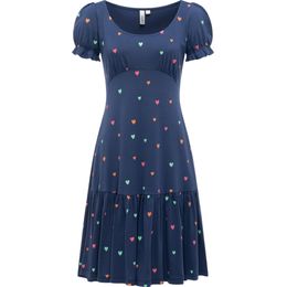 Ragwear Kleid 'Orise' Damen Gr&ouml;&szlig;e 36 marine / mint / orange / pink Sommerkleid