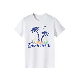 LapaPlus Shirt 'Summer Palm Tree' female size M White