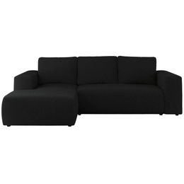 Ecksofa Beige mit Schlaffunktion Trentino schwarz Ma&szlig;e (cm): B: 266 H: 89 Sofas > Sofas nach Material > Stoffsofas &raquo; Sofa DE