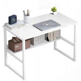 Schreibtisch,, Wei&szlig;, Holzwerkstoff, 45x73x100 cm, Arbeitszimmer, Schreibtische, B&uuml;rotische