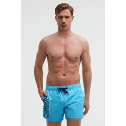 CAMP DAVID Herren Badeshorts, blau, Gr. XXL, bedruckt, Polyamid, Badehosen, mit Einschubtaschen