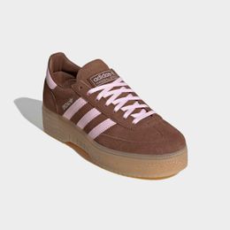 Damen Plateausneaker "HANDBALL SPEZIAL BOLD", adidas originals, Gr. 41, braun, Leder, Schuhe